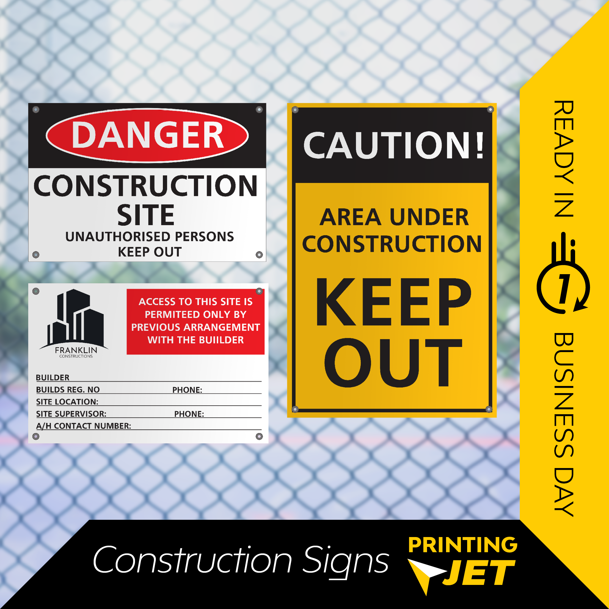 Construction Signs – Printing Jet
