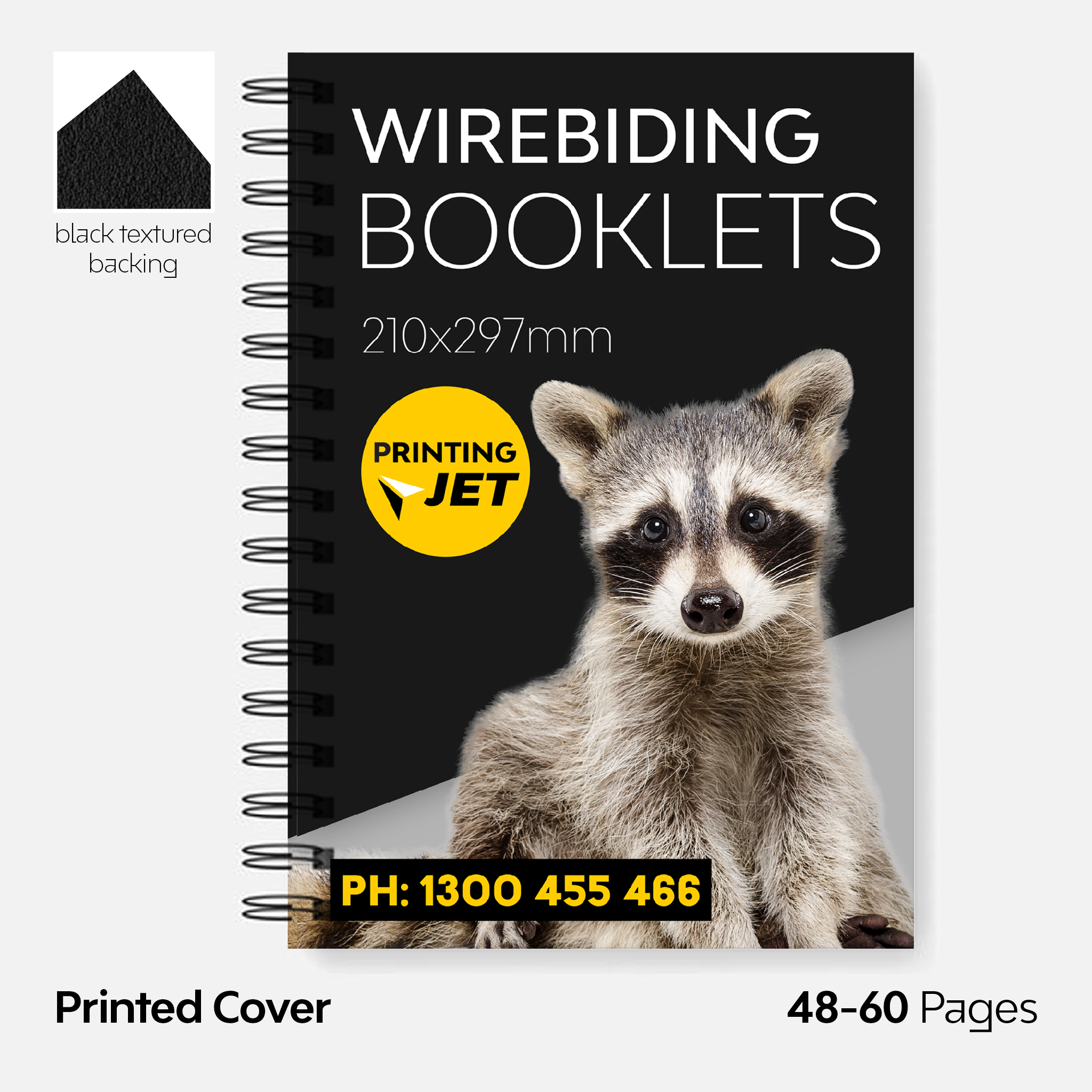 48-60pp A4 Wire Binding Booklets with Printed Front & Back Cover ...